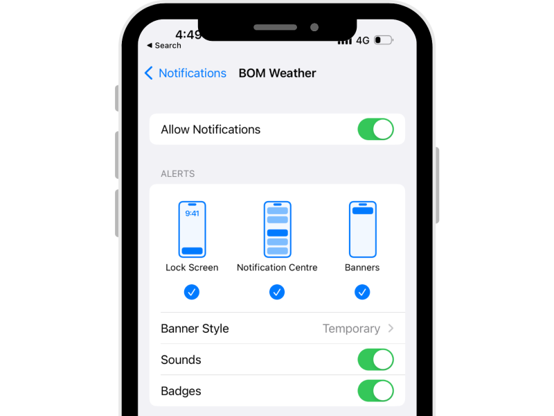 BOM Weather App Notifications | Get Ready Queensland